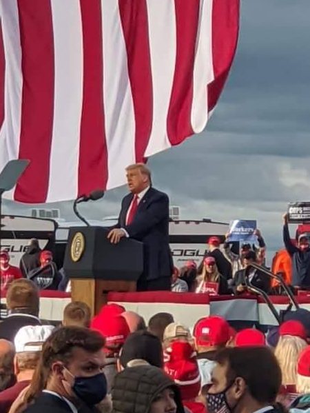 President Trump campaigns in Freeland, Michigan – Delta Collegiate